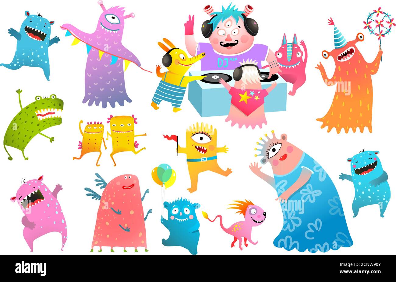 Dancing creatures Immagini Vettoriali Stock - Alamy