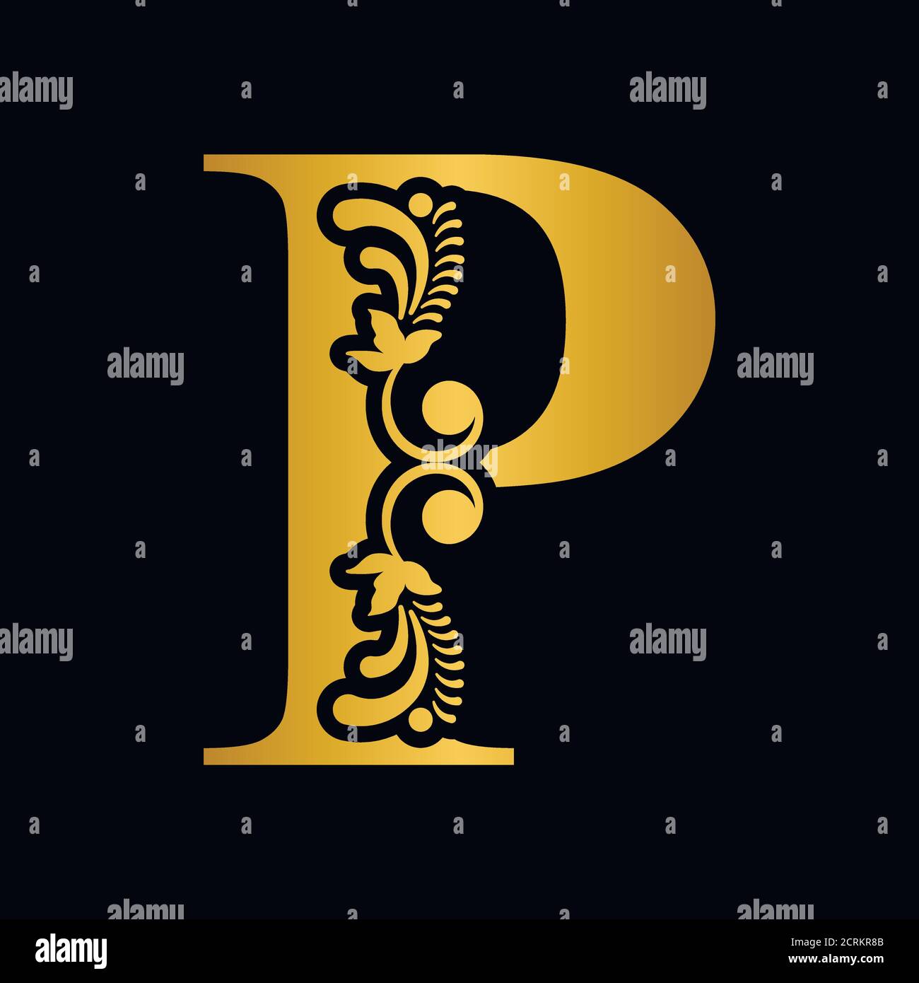 Logotipo de la flor de la letra p immagini e fotografie stock ad alta ...