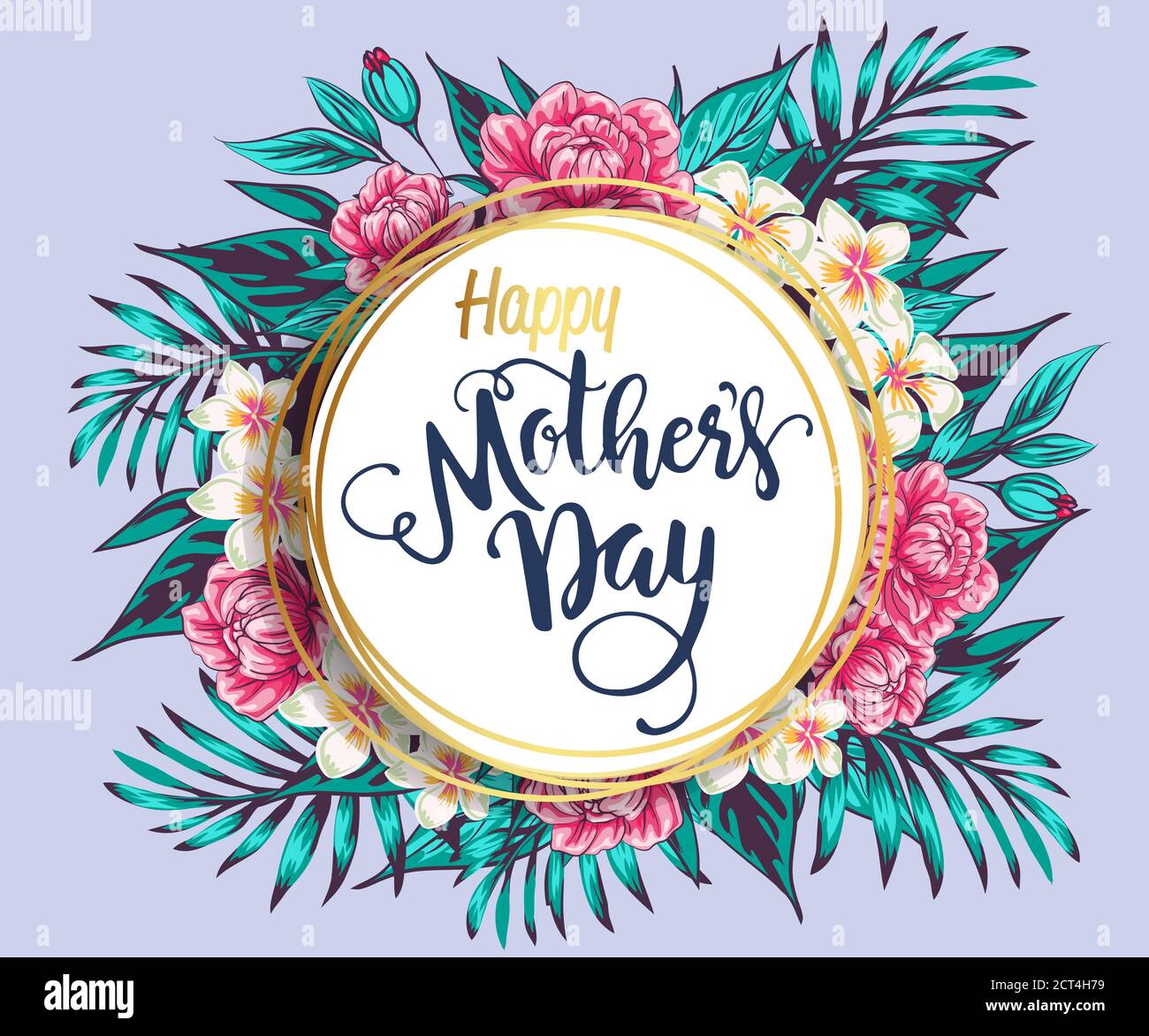 Modello di biglietto di auguri per il giorno delle mamme felici ...