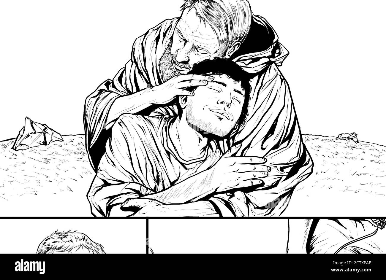 Abramo e isacco Foto e Immagini Stock in Bianco e Nero - Alamy