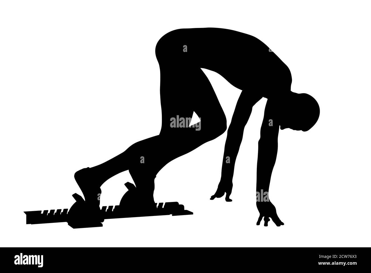 Clip Art Sagoma Velocista Sagoma Del Traguardo Vettoriali,