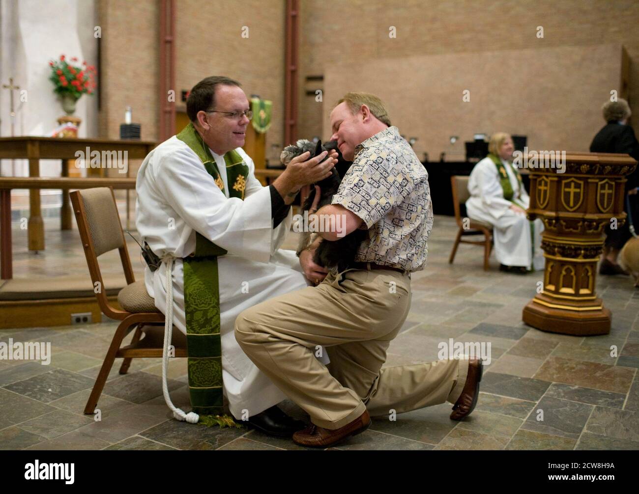 Cane che riceve la benedizione immagini e fotografie stock ad alta ...