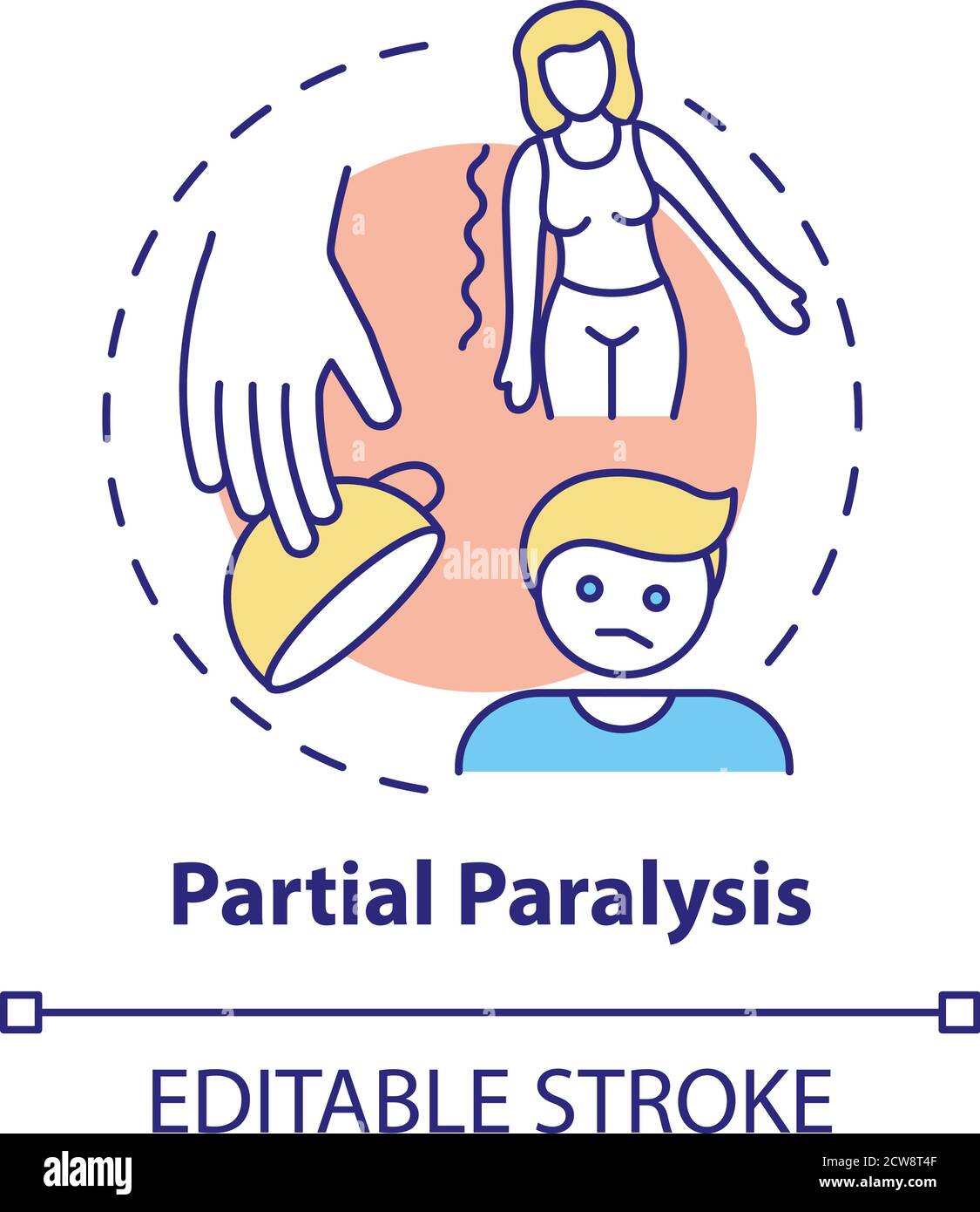 Paralisi parziale Immagini Vettoriali Stock - Alamy