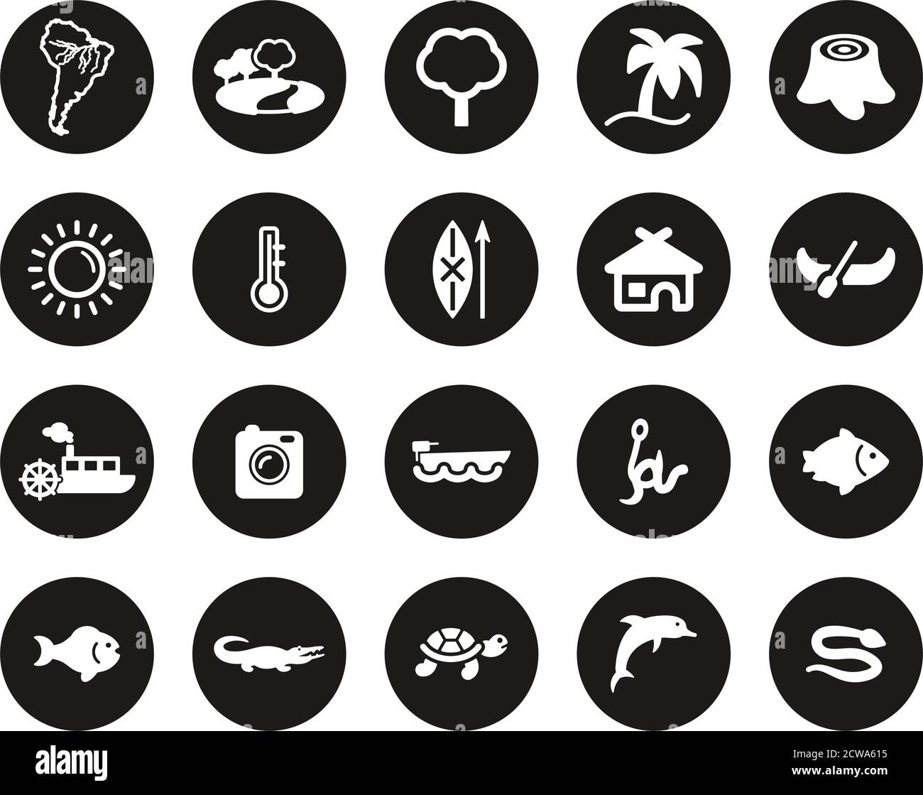 Amazon rainforest map Immagini senza sfondo e Foto Stock ritagliate - Alamy