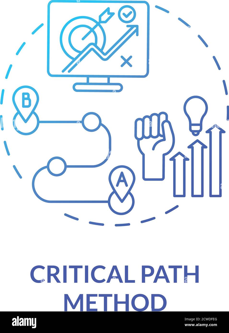 Metodo del percorso critico Immagini Vettoriali Stock - Alamy