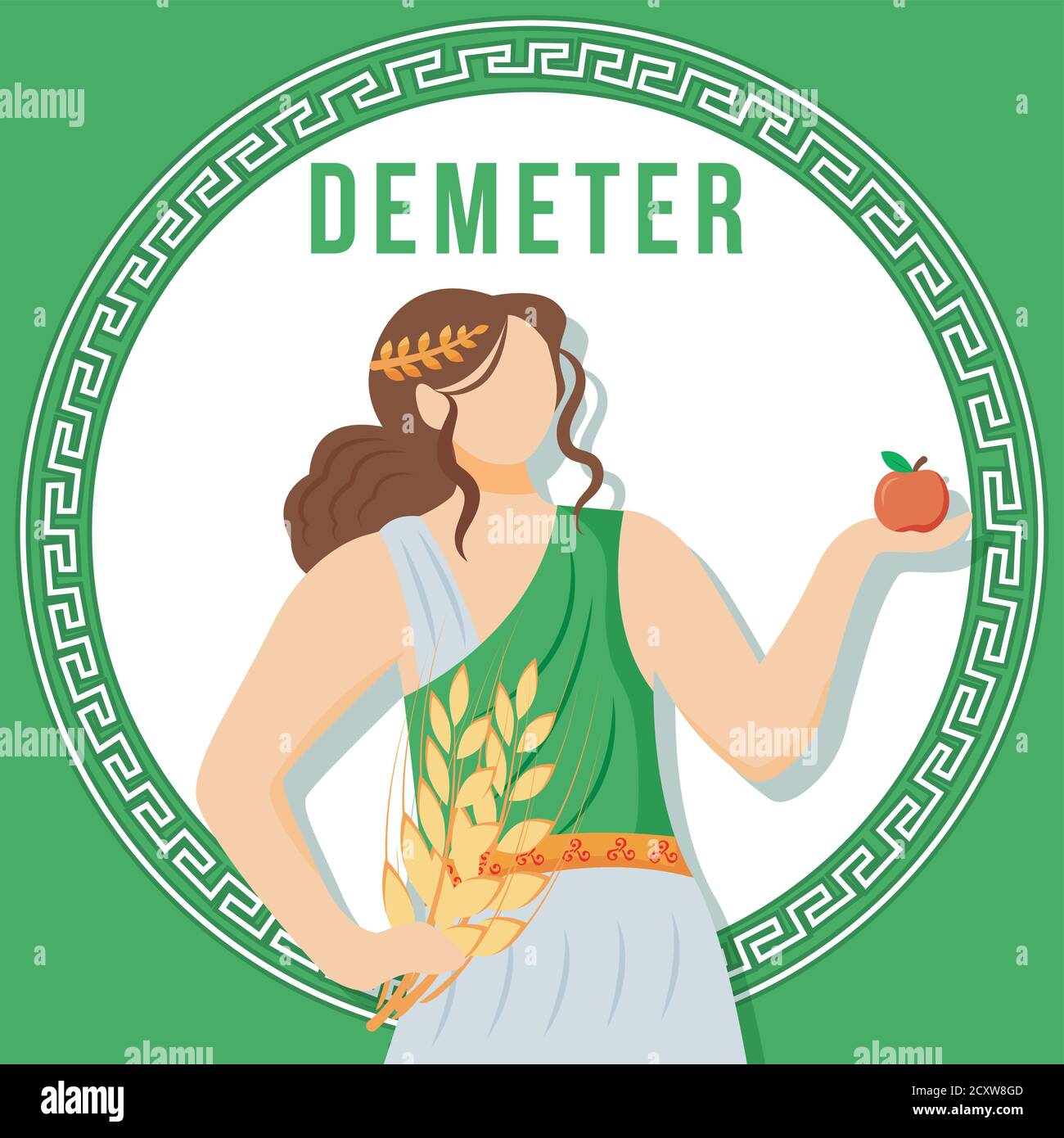Greek goddess cartoon demeter immagini e fotografie stock ad alta ...