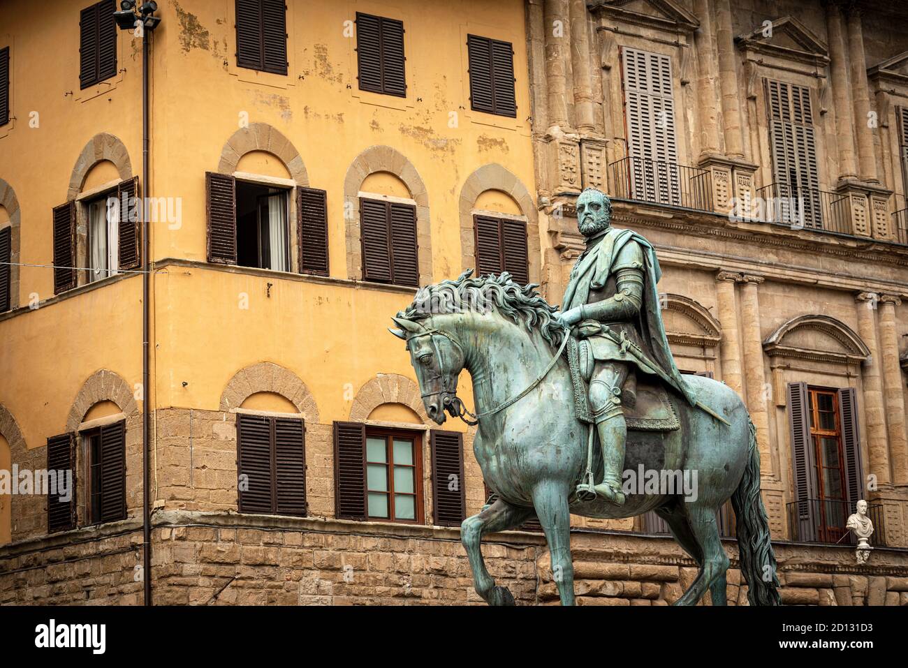 Statua di Cosimo i de Medici a cavallo, Granduca di Toscana, dello ...