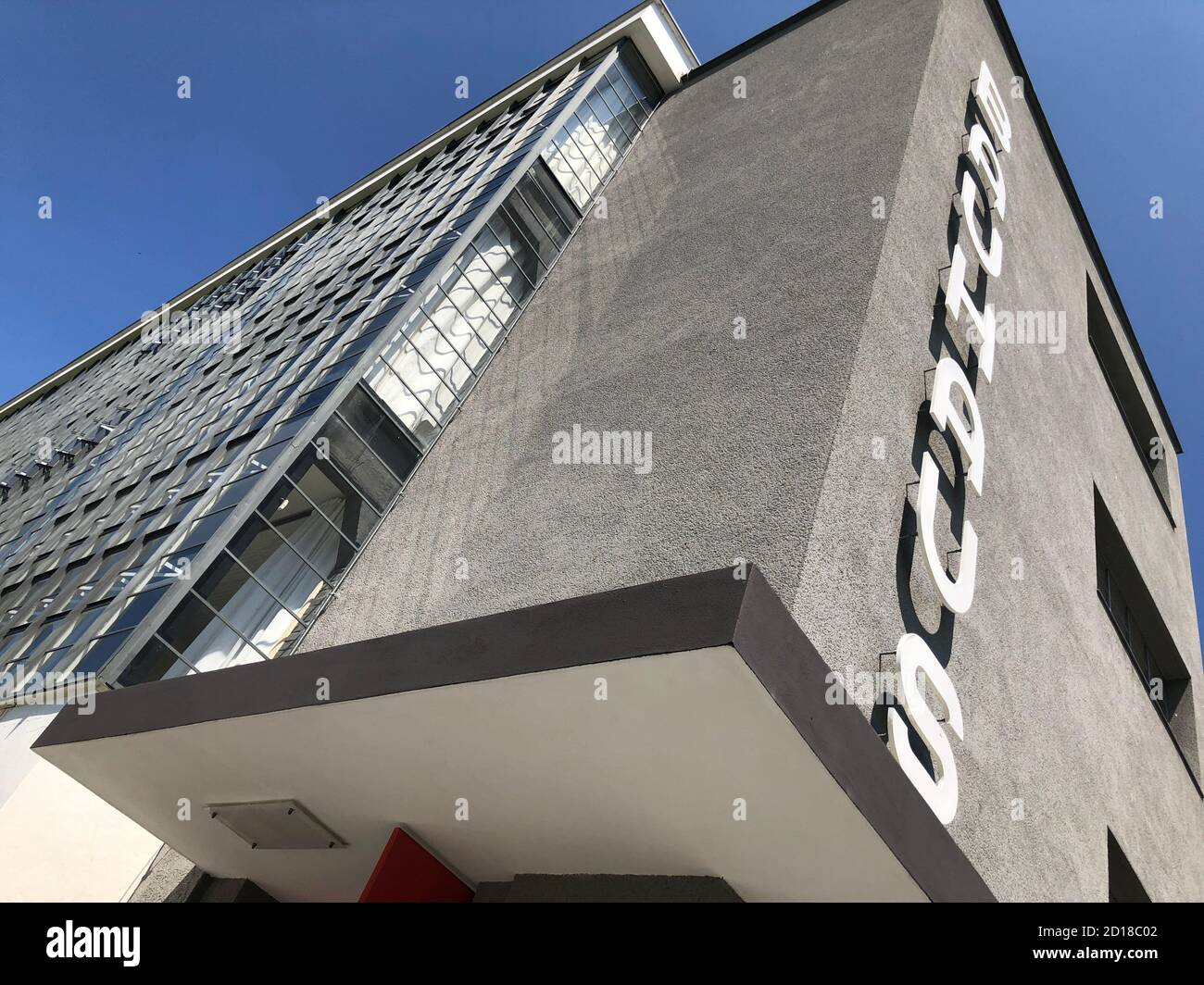 Il Bauhaus Schule a Dessau Germania. Questo edificio iconico è ...