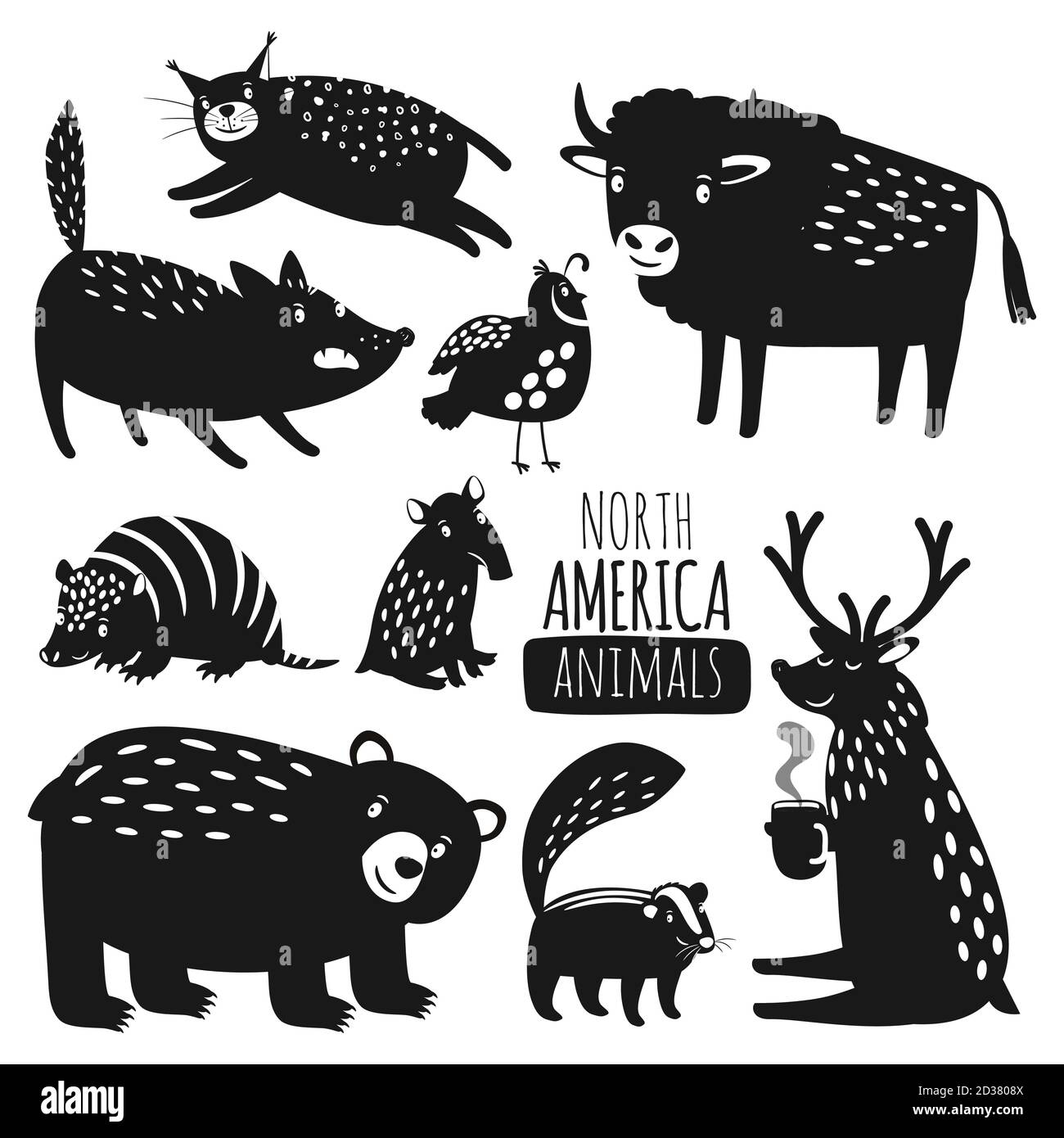 Animali americani Immagini Vettoriali Stock - Alamy