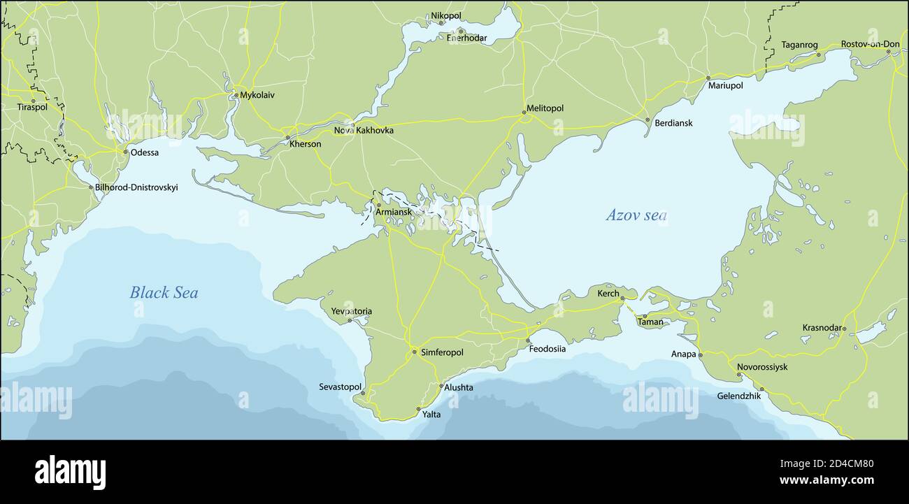 Mappa con cherson Immagini Vettoriali Stock - Alamy