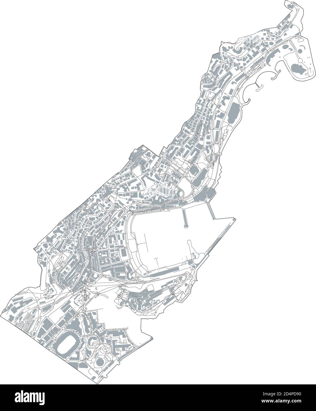 Map of monaco immagini e fotografie stock ad alta risoluzione - Alamy