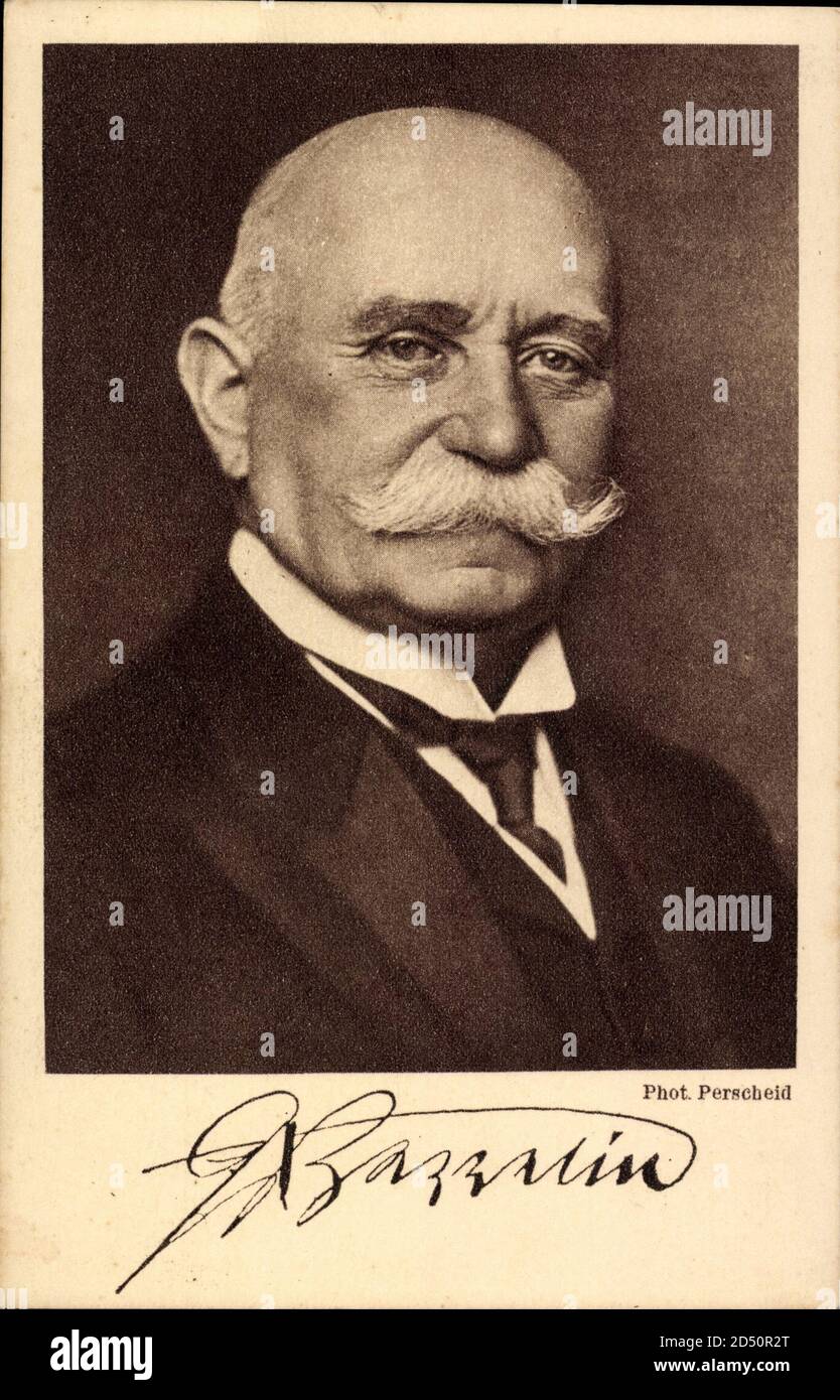 Portrait de ferdinand von zeppelin immagini e fotografie stock ad alta ...
