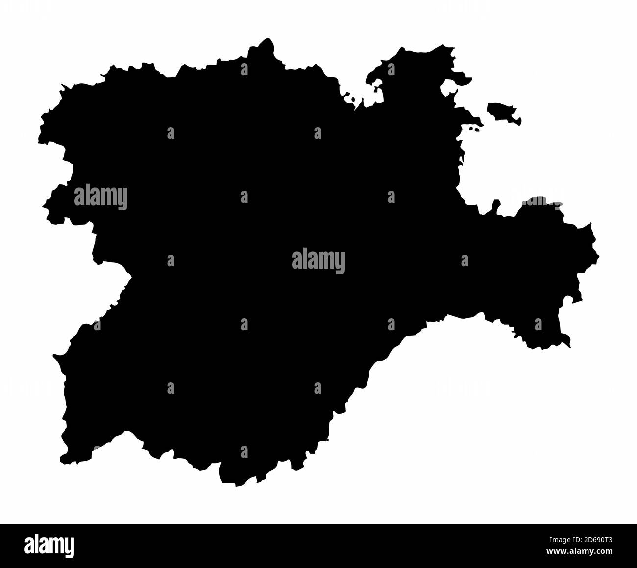 Mappa di castiglia e leon Immagini Vettoriali Stock - Alamy
