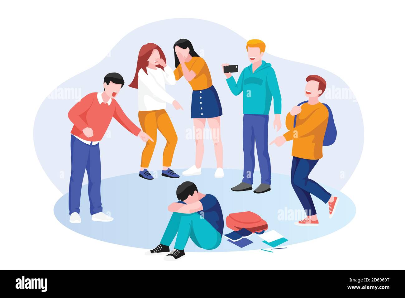 Bullismo scuola Immagini Vettoriali Stock - Alamy