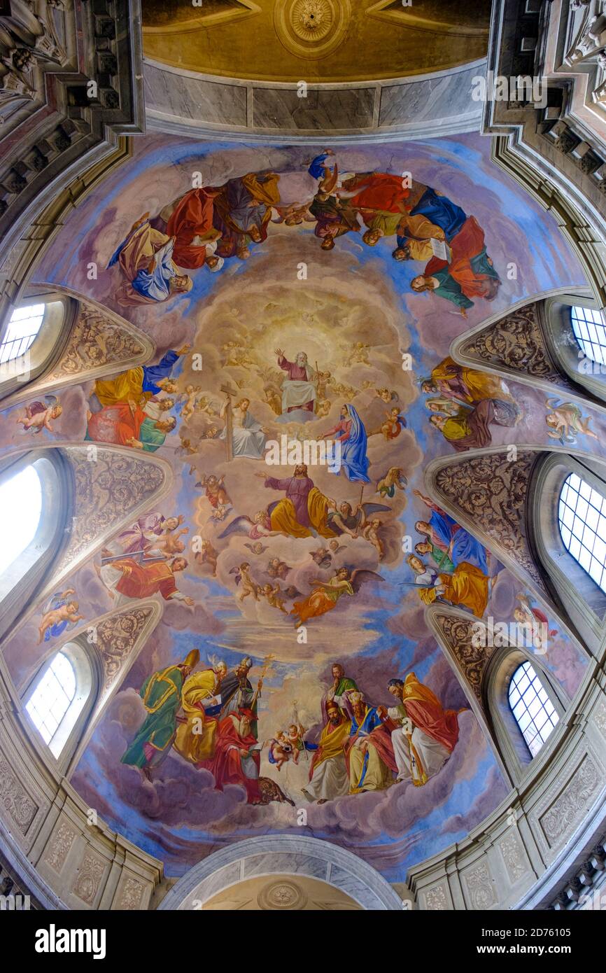 Arte italiana, chiesa di San Giacomo in Augusta, affresco a soffitto ...