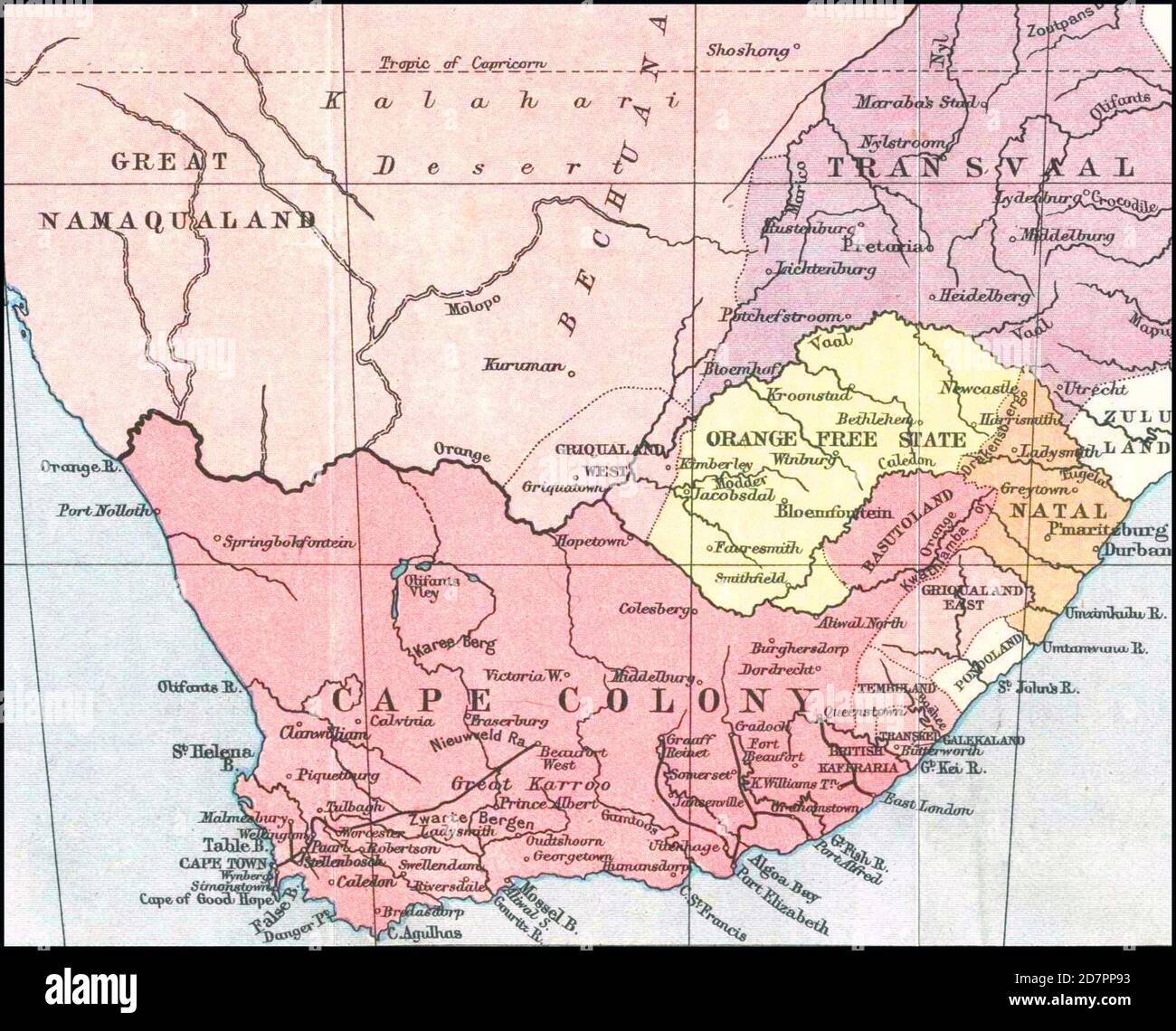 Mappa dell'africa 1800s immagini e fotografie stock ad alta risoluzione ...