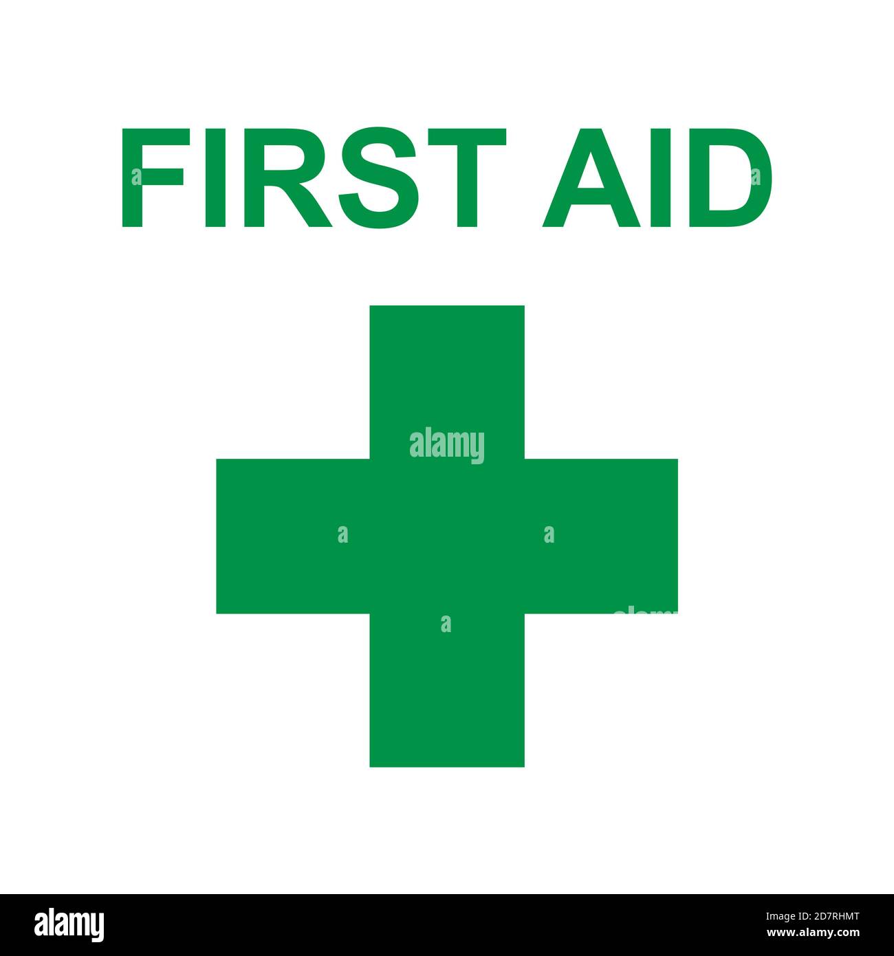 Cartello di pronto soccorso, simbolo medico croce salute, icona ...