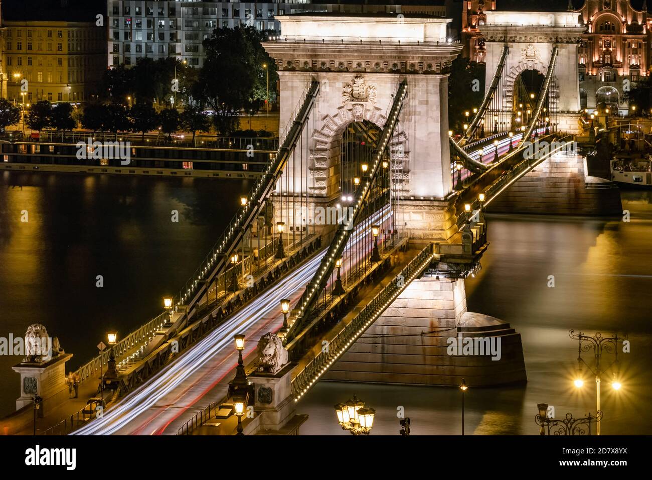 Budapest famoso ponte delle catene immagini e fotografie stock ad alta ...