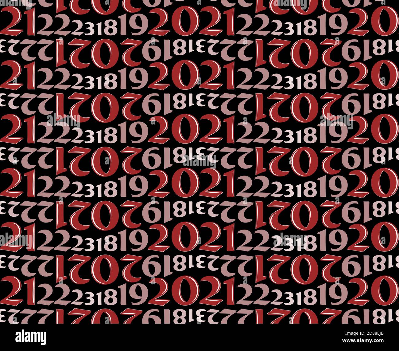 Numeri stilizzati Immagini Vettoriali Stock - Alamy