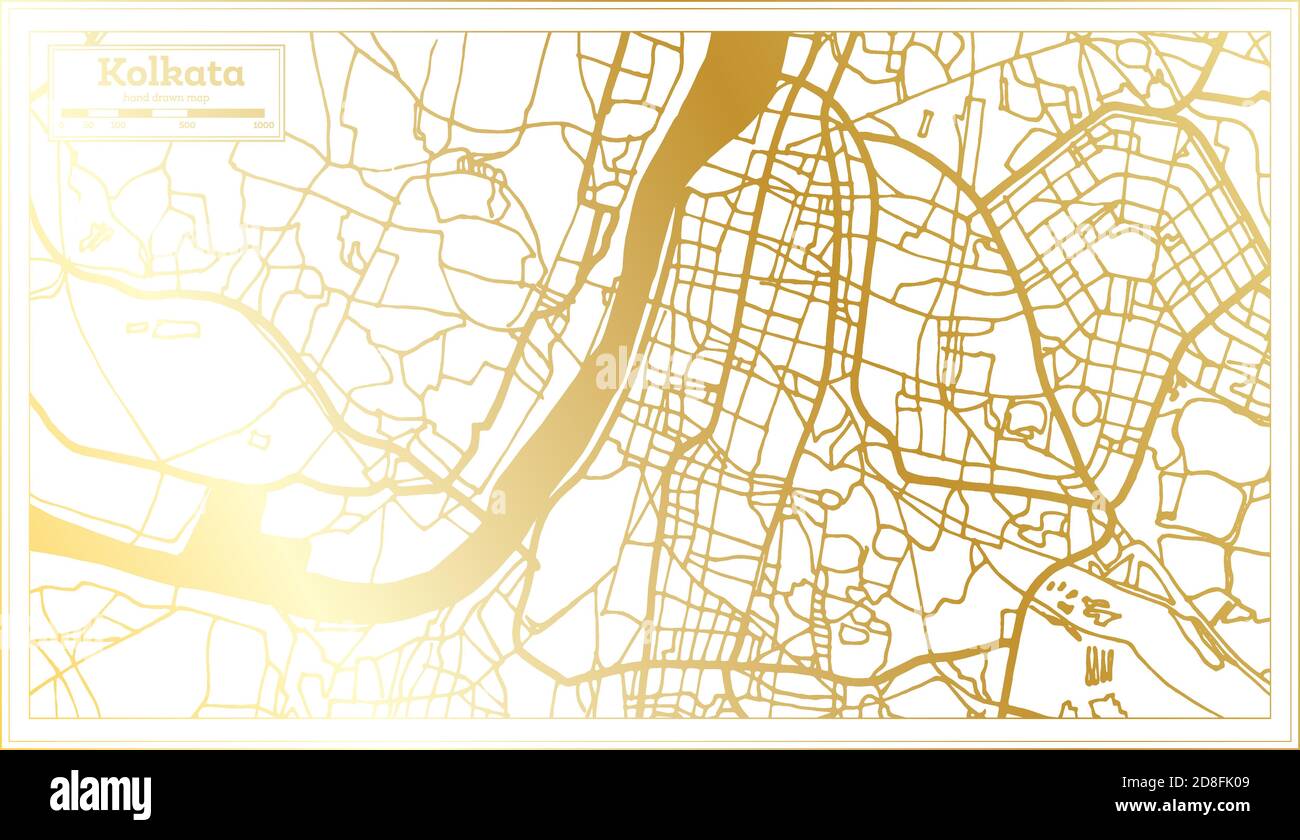 Mappa di kolkata Immagini Vettoriali Stock - Alamy