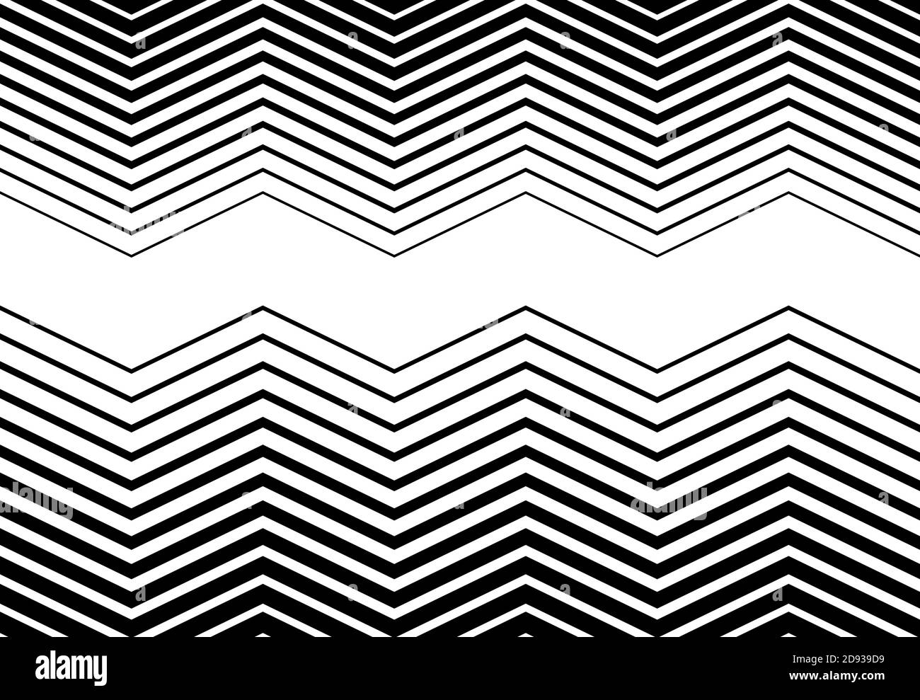 Elemento di design a zig-zag, a croce, ondulato, ondulato e dentellato ...