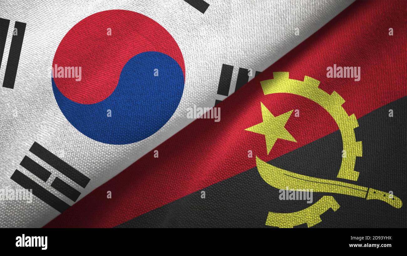 Bandiera della corea del sud angola immagini e fotografie stock ad alta ...