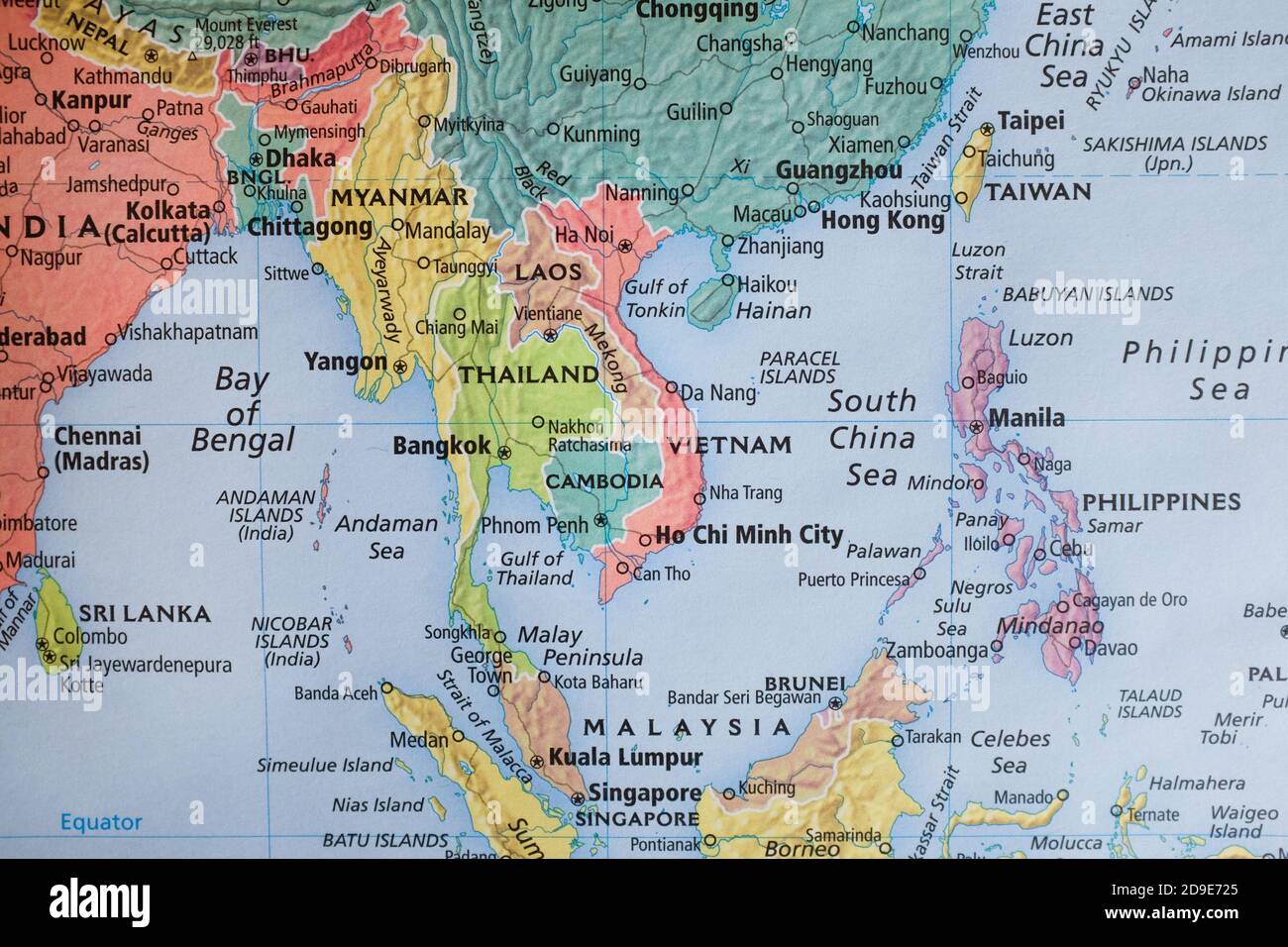 Mappa asia orientale immagini e fotografie stock ad alta risoluzione ...