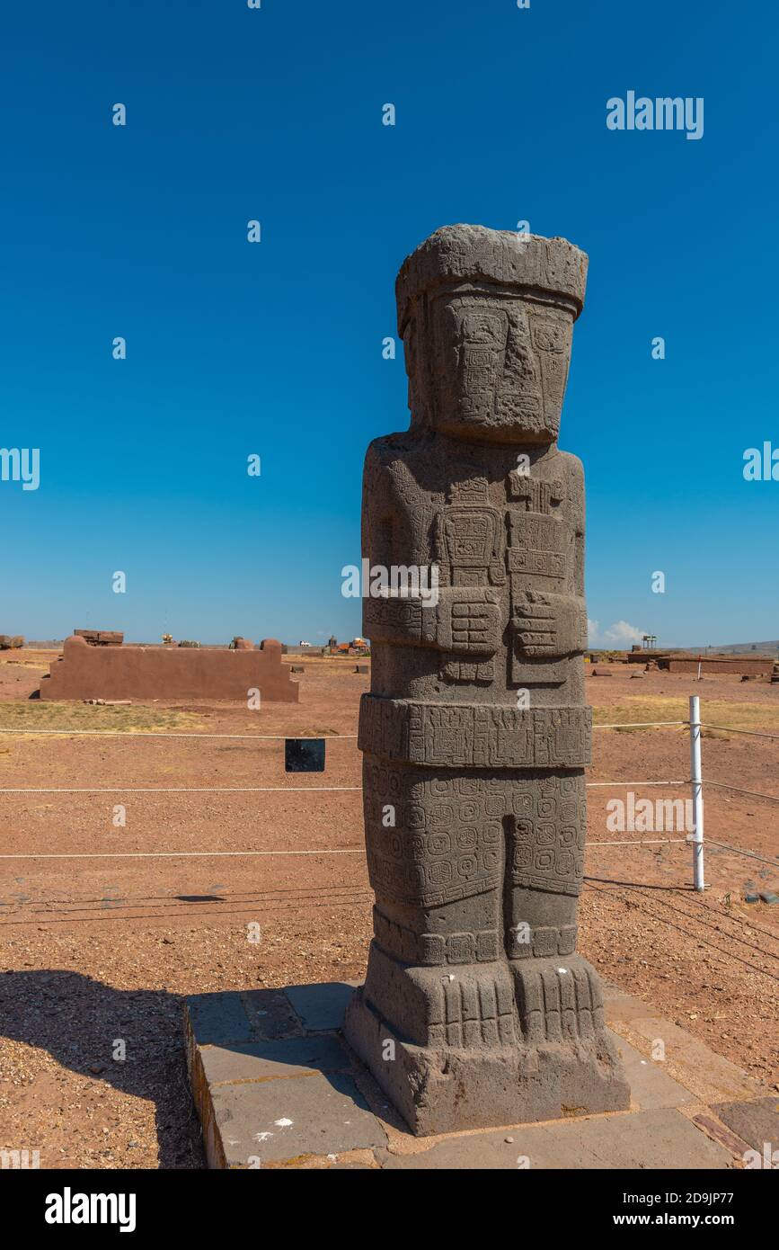 Monolito Estela Ponce, Kalasasya, sito archeologico Tiwanaku o ...