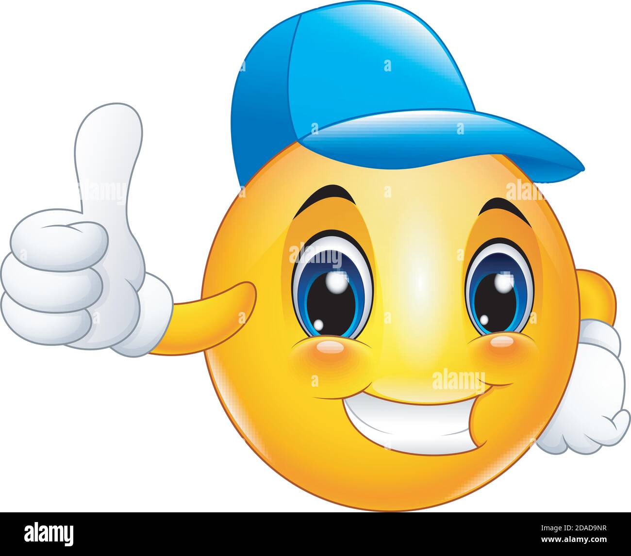 Cartoon emoji emoticon character giving immagini e fotografie stock ad ...