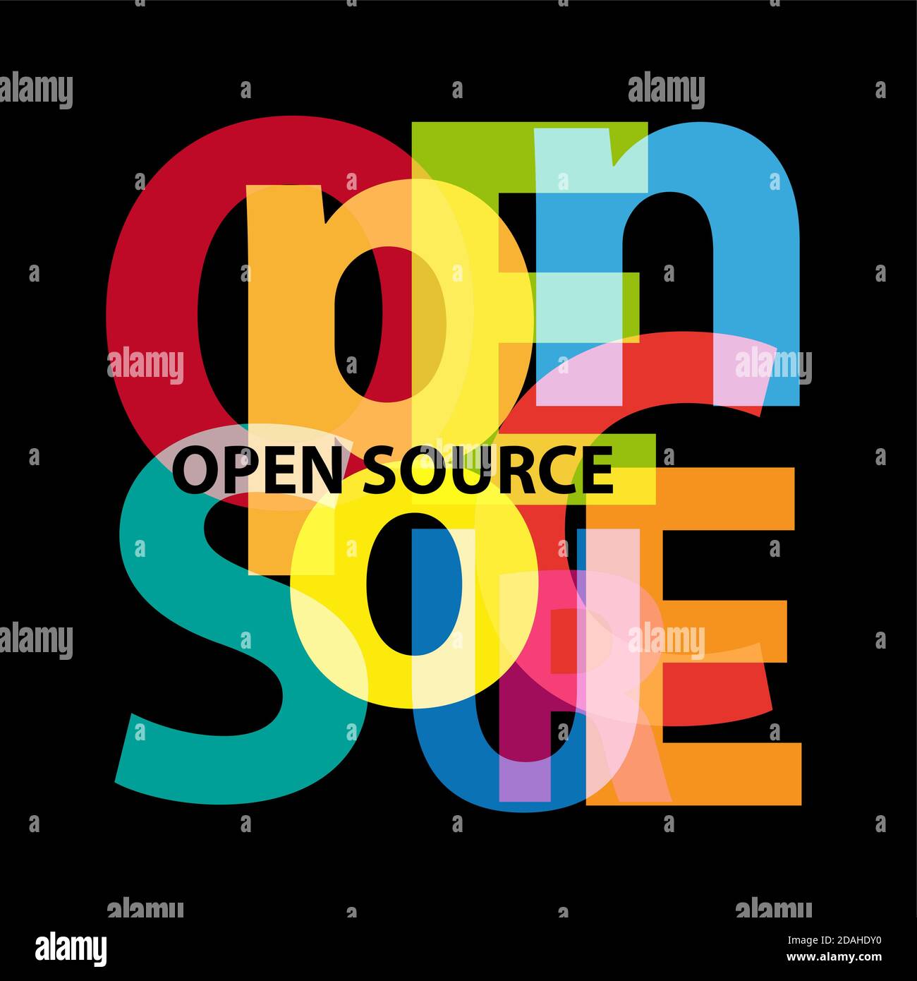 Software open source Immagini Vettoriali Stock - Alamy