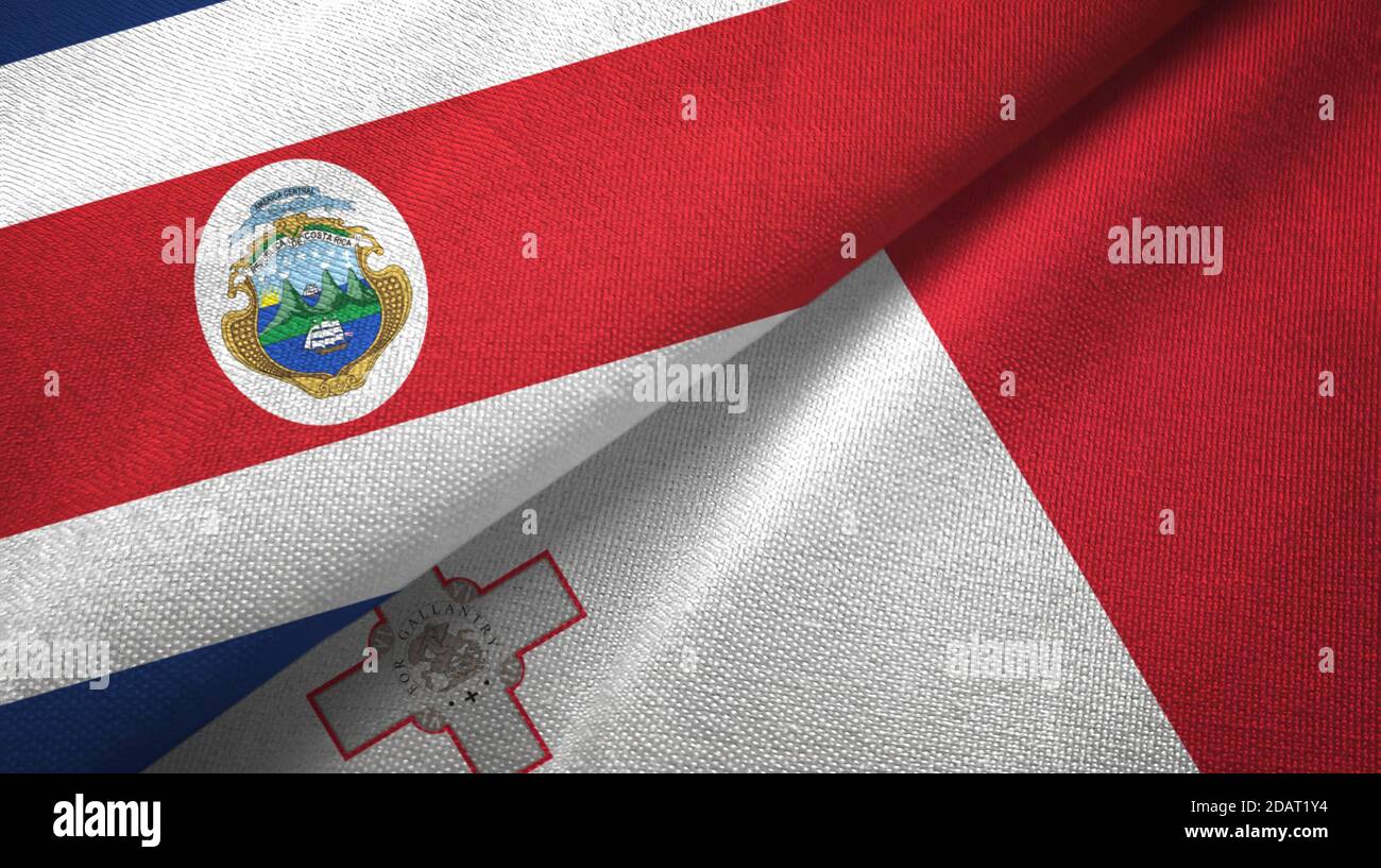 Bandiera costa rica malta immagini e fotografie stock ad alta ...