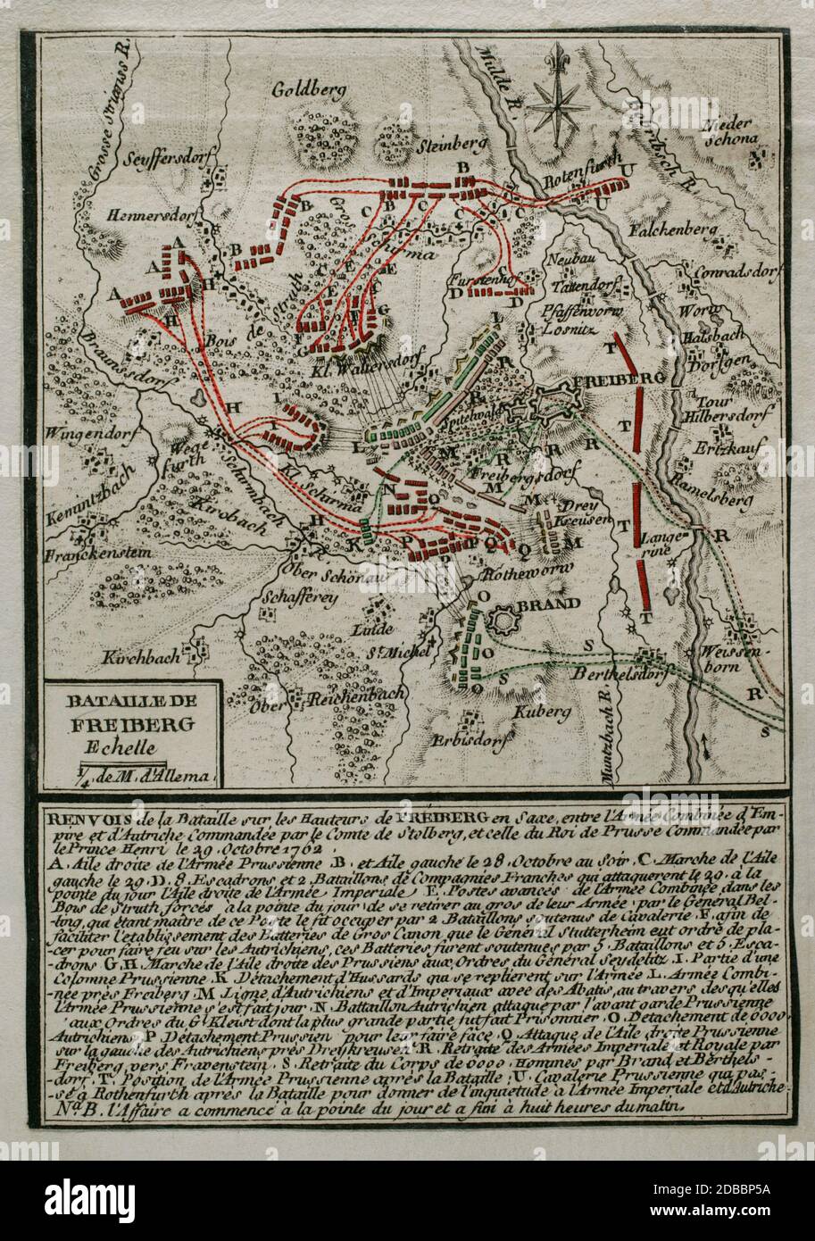 Batalla de Freiberg. Tuvo lugar el 29 de octubre de 1762, siendo la última gran batalla de la ...