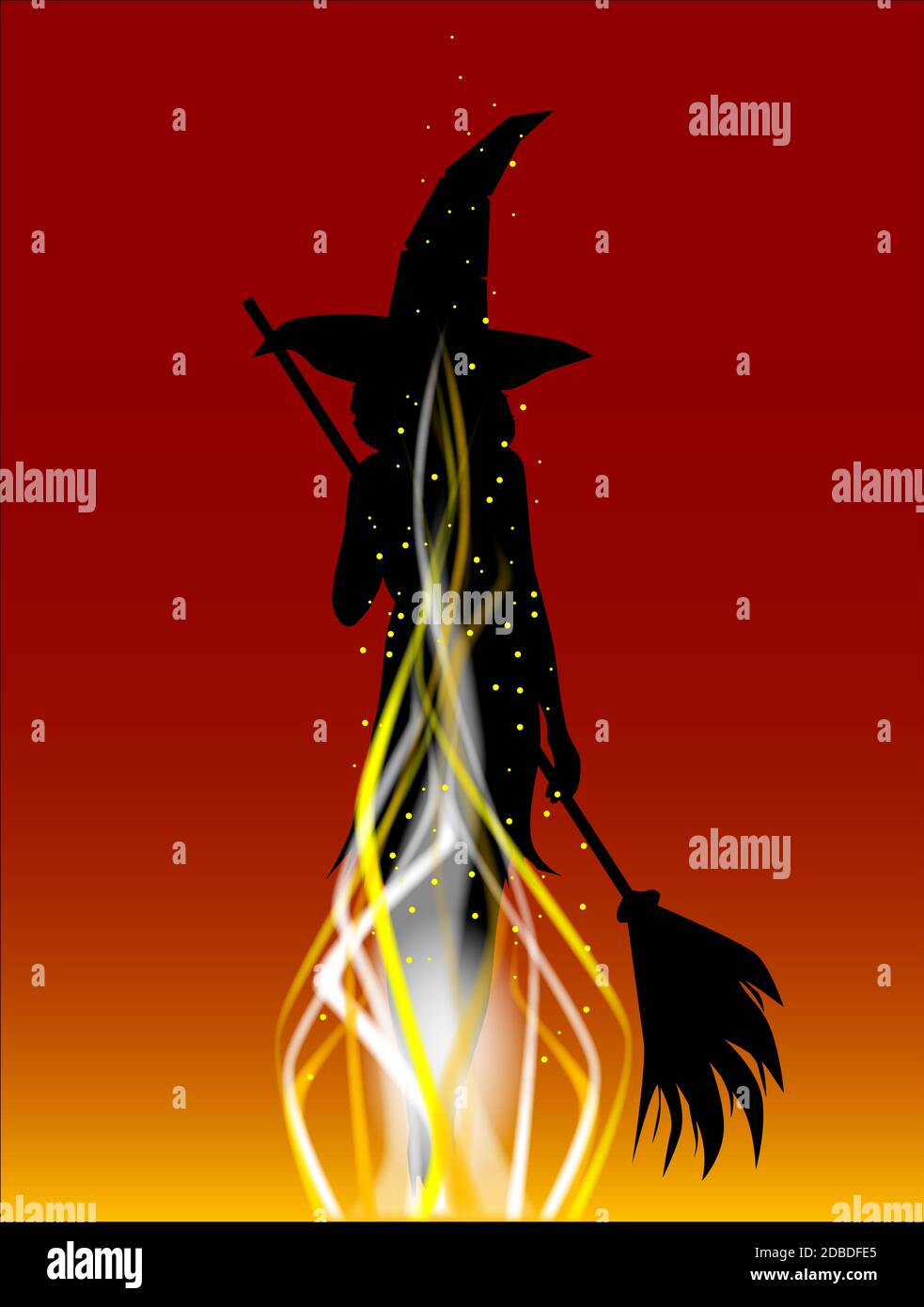 Strega al rogo immagini e fotografie stock ad alta risoluzione - Alamy