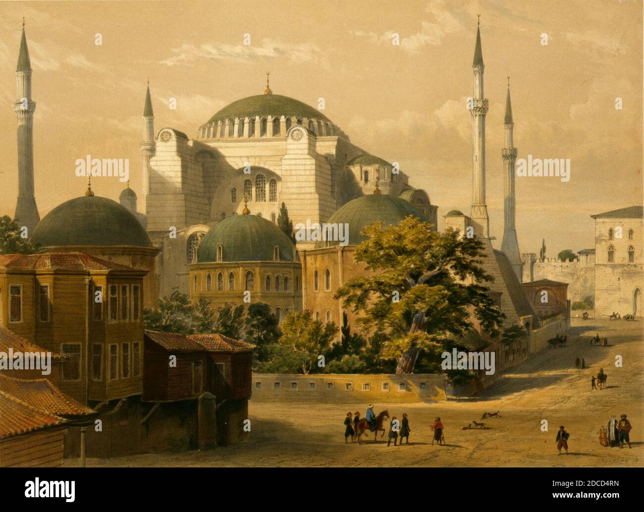 Antica incisione di istanbul immagini e fotografie stock ad alta ...
