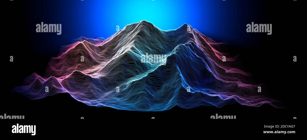 Monte Everest, altezza rilievo, montagne. Lhotse, Nuptse. Mappa di ...