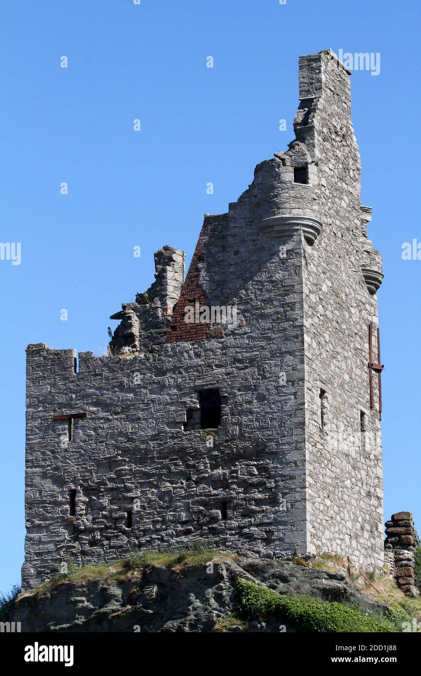 Greenan Castle, South Ayrshire, Scotland, UK .Greenan Castle è una ...