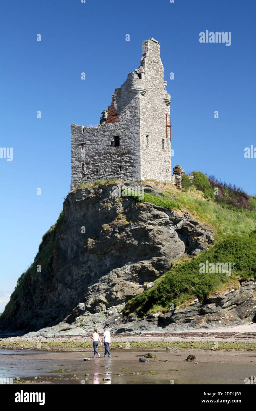 Greenan Castle, South Ayrshire, Scotland, UK .Greenan Castle è una ...