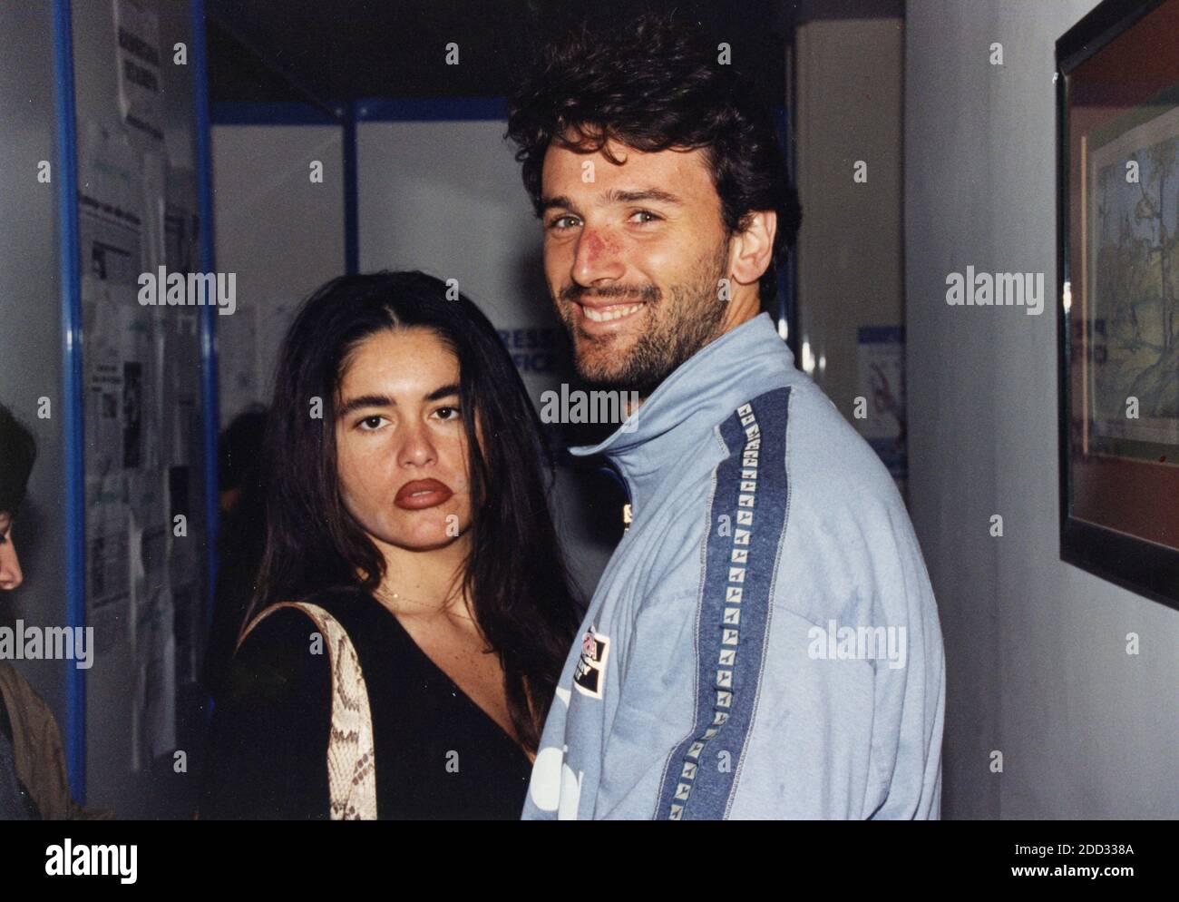 Il tennista italiano Omar Camporese e sua moglie Ludovica Viscardi ...