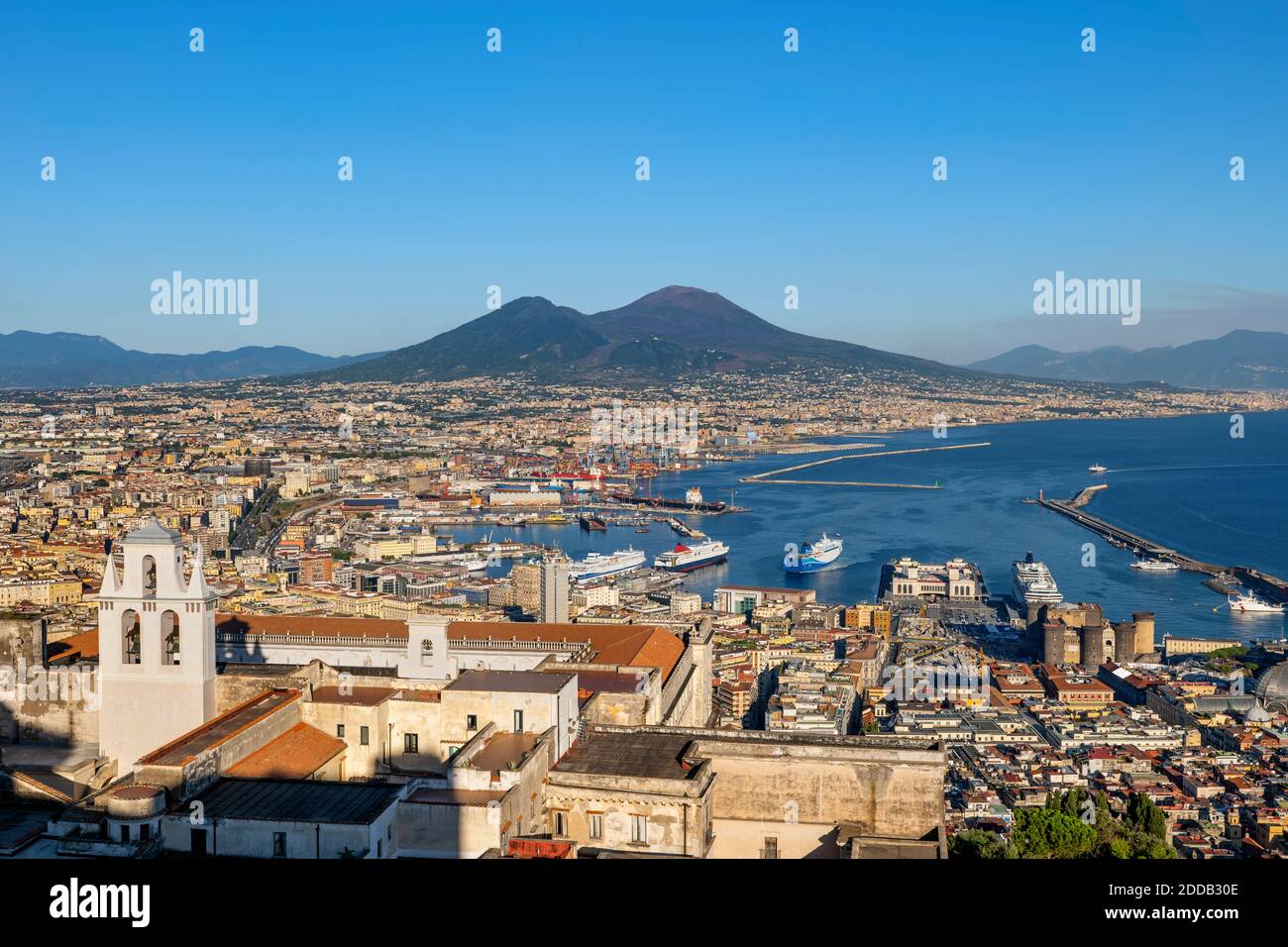 Vulcano vesuvio e il golfo di napoli immagini e fotografie stock ad ...