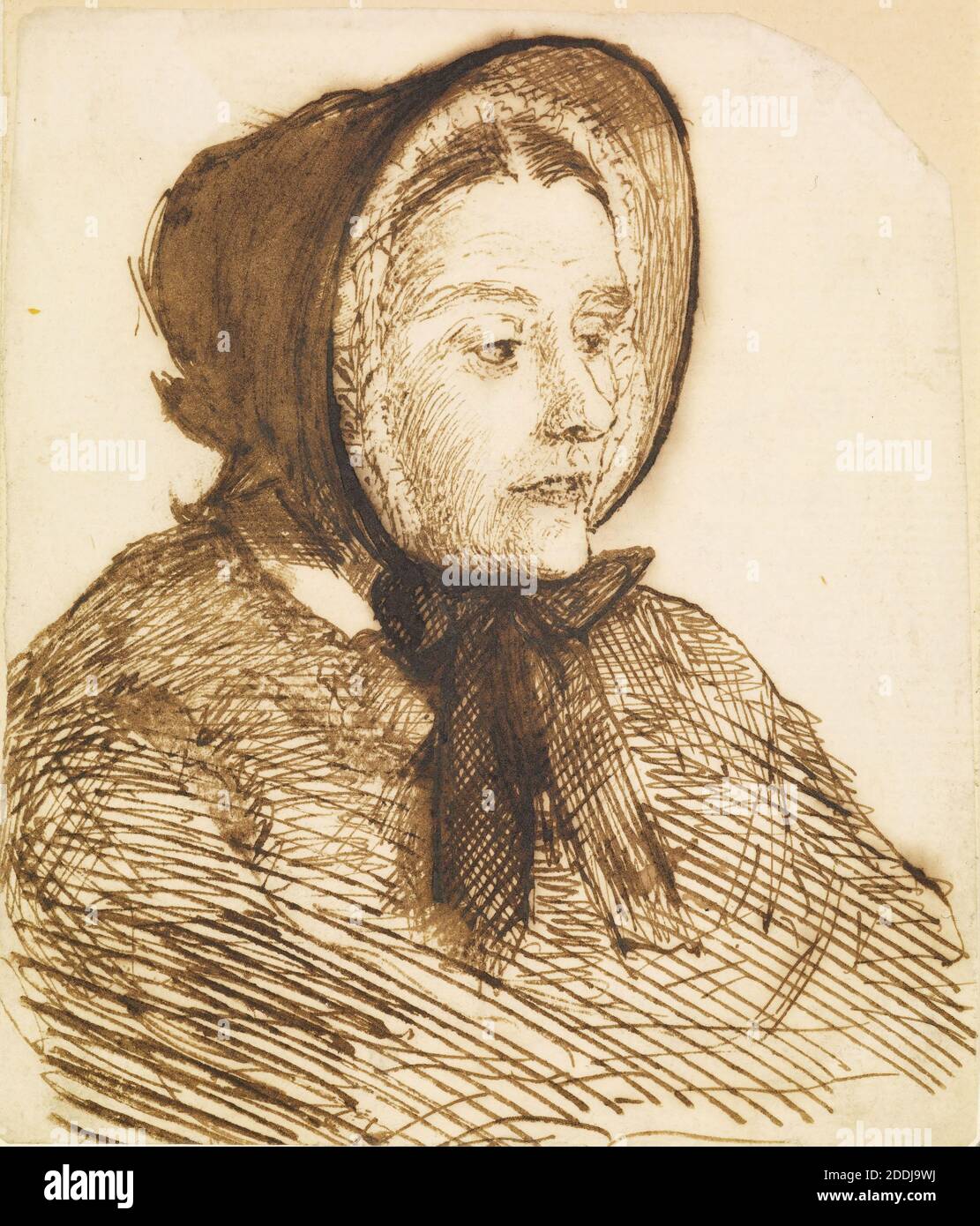 Ritratto schizzo di Eliza Harriet Polidori, 1842 Dante Gabriel Rossetti ...