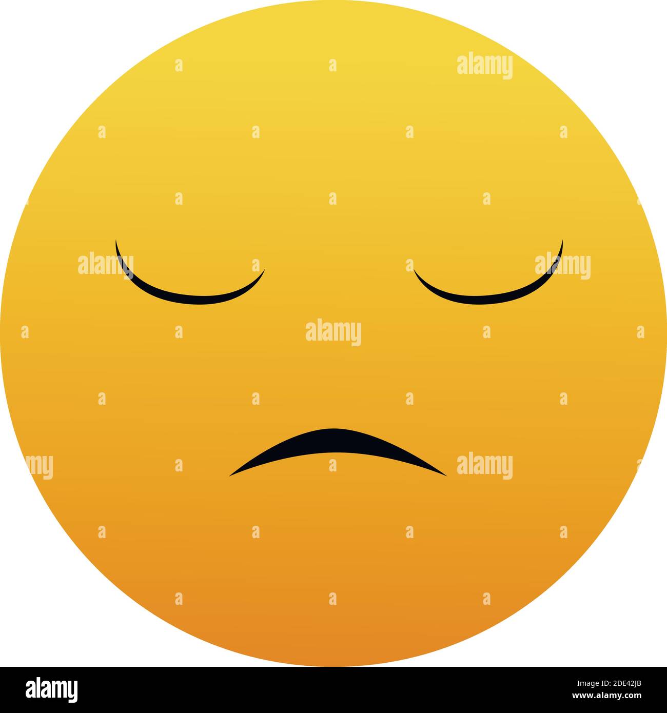 Worried face emoticon kawaii character immagini e fotografie stock ad ...