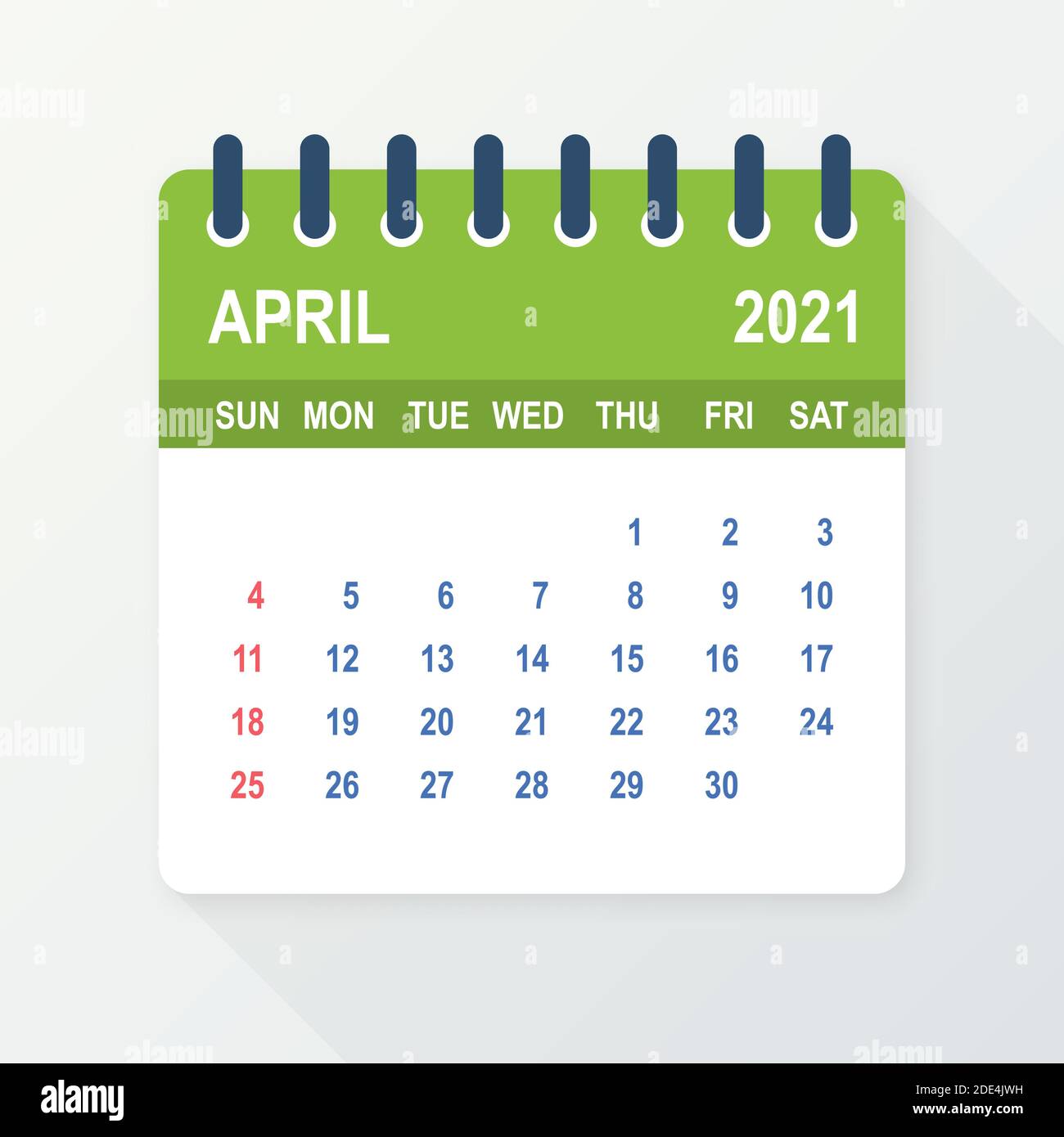 Calendario planner aprile 2021 immagini e fotografie stock ad alta ...