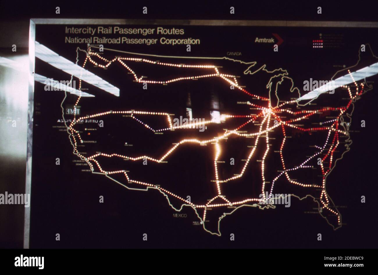 Penn station amtrak mappa del percorso immagini e fotografie stock ad ...