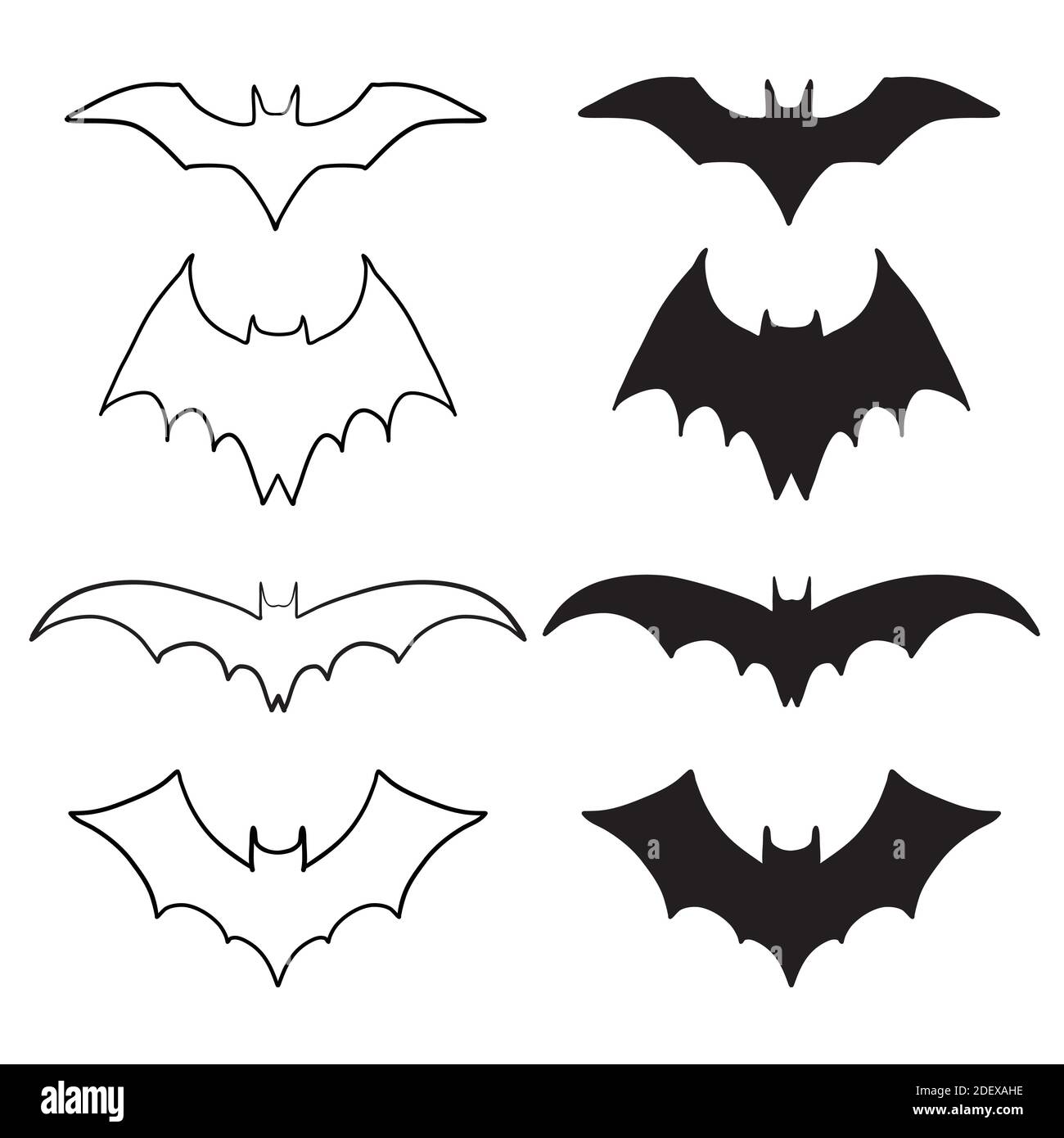 Pipistrelli Dei Cartoni Animati Di Halloween