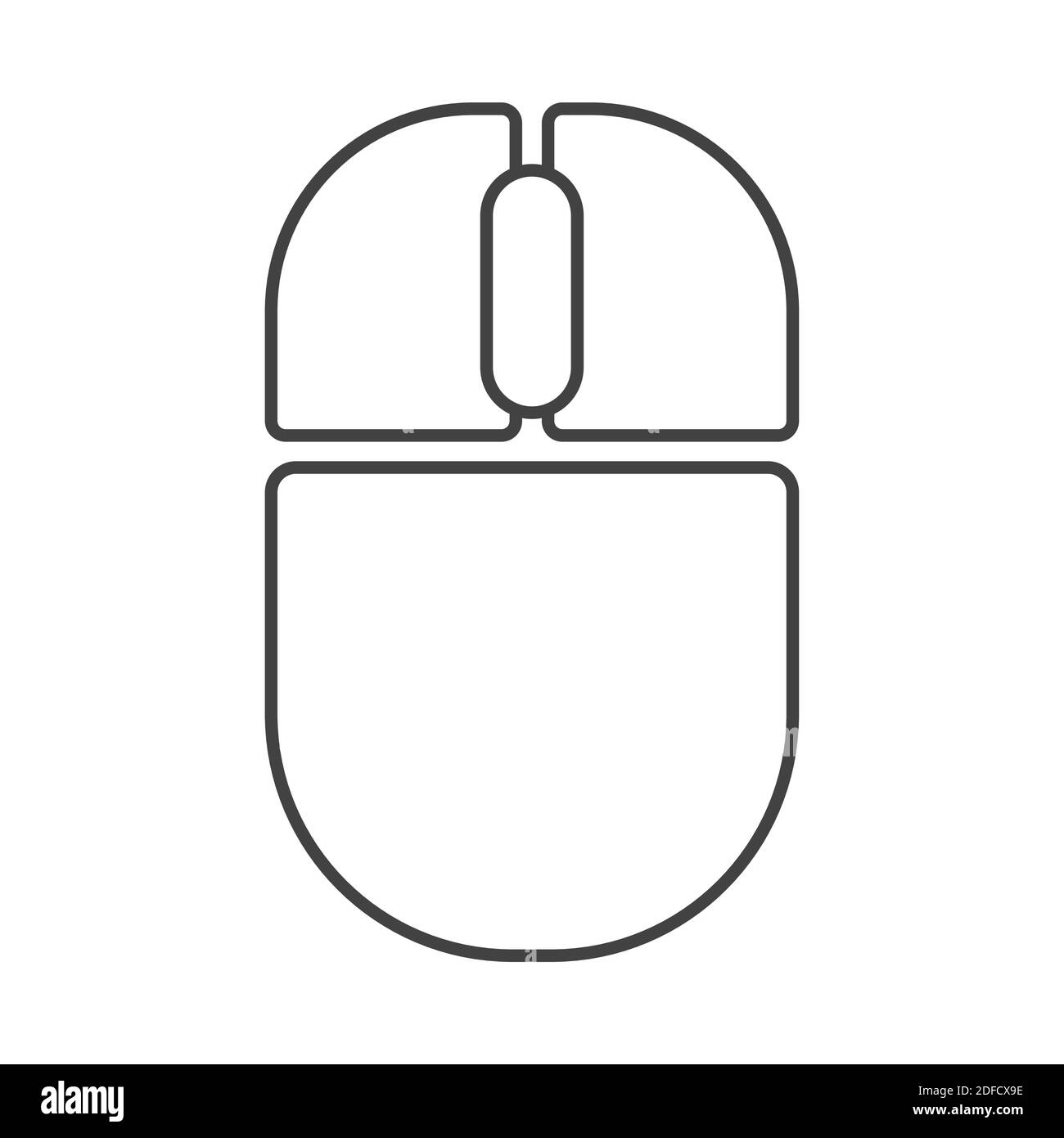 Icona della linea del mouse Foto e Immagini Stock in Bianco e Nero - Alamy