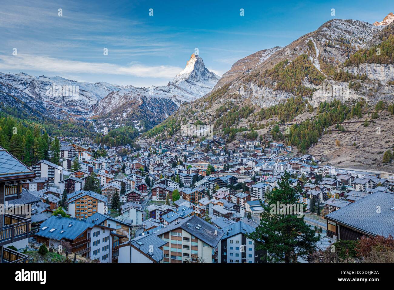 Zermatt Alpine Resort Immagini e Fotos Stock - Alamy