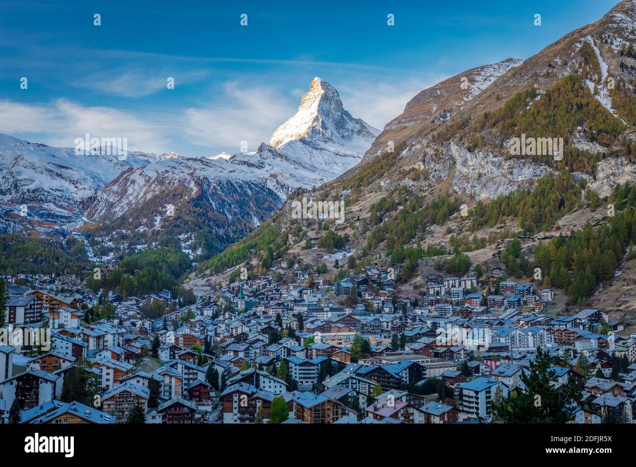 Zermatt Alpine Resort Immagini e Fotos Stock - Alamy