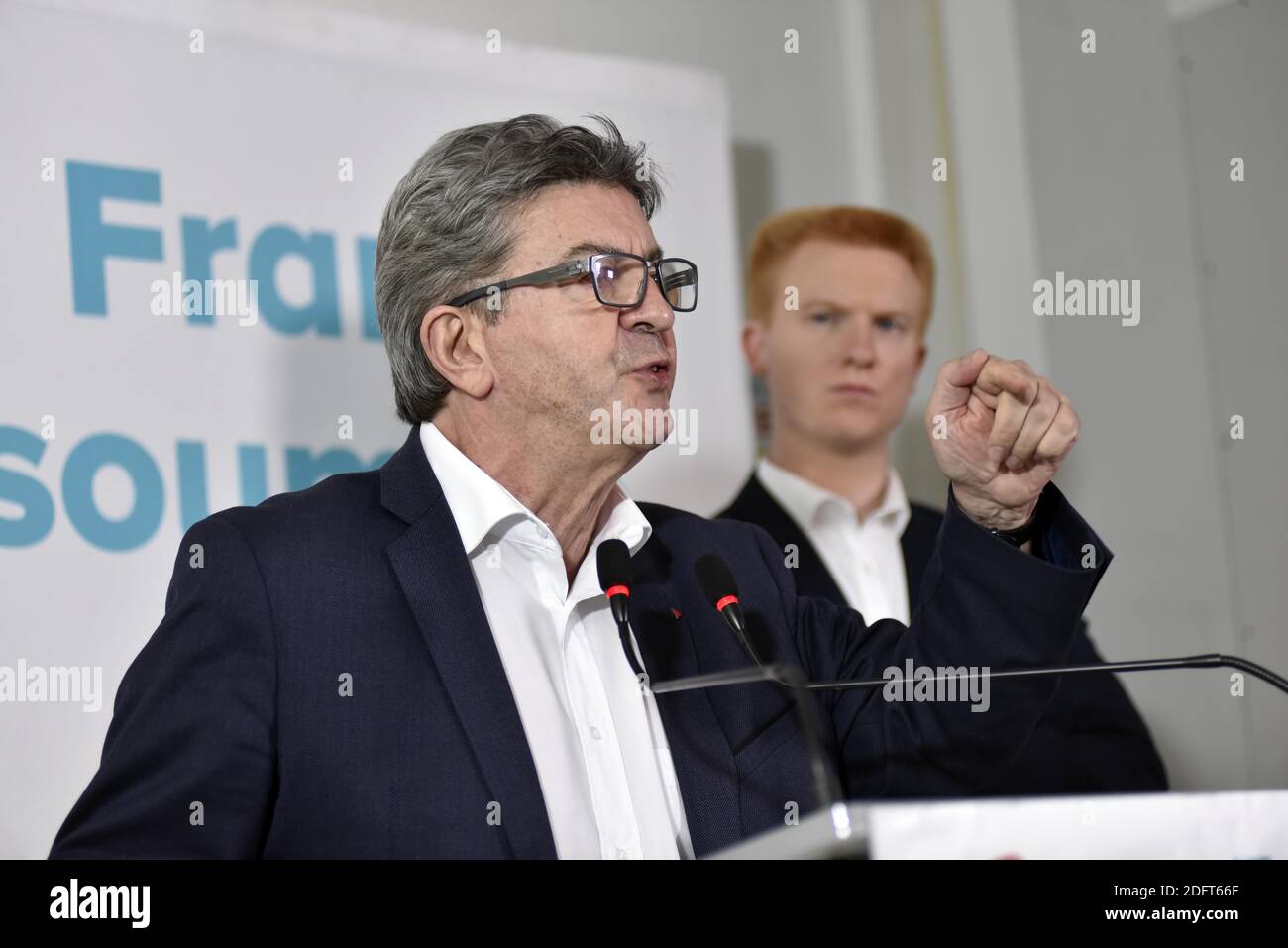 Jean-Luc Melenchon, leader del partito di estrema sinistra France ...