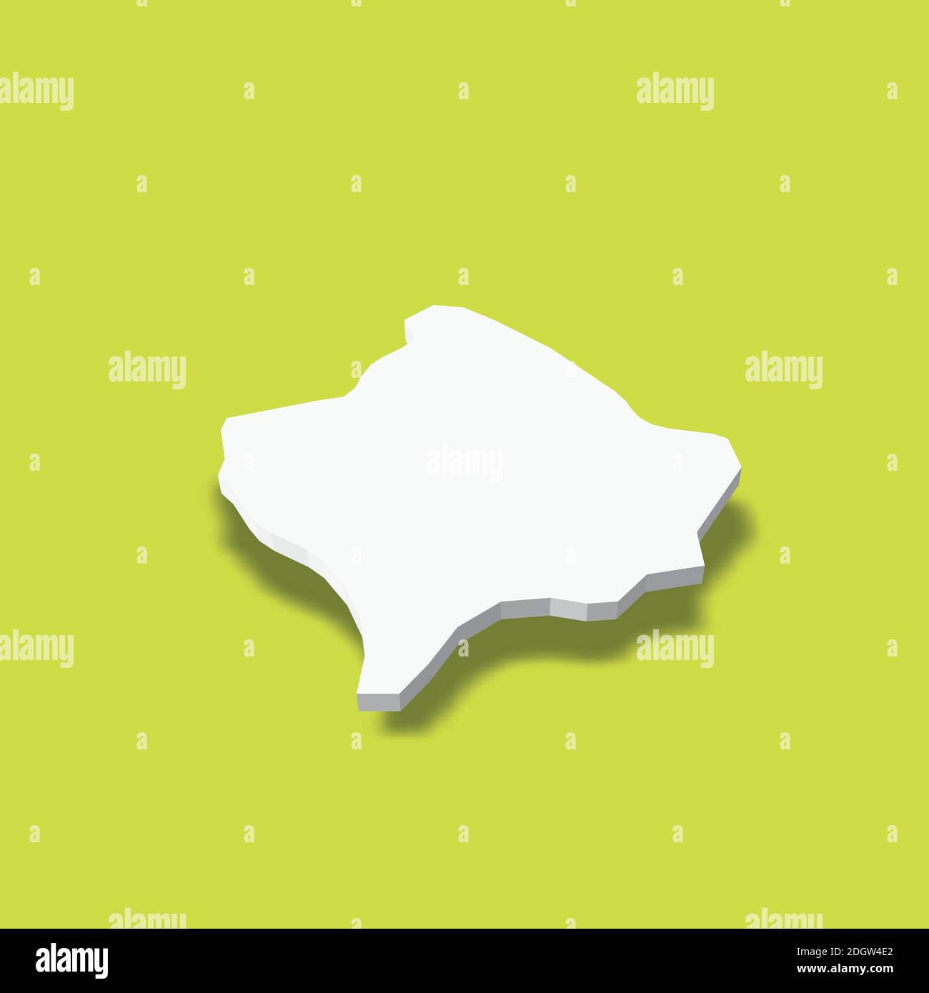 Mappa kosovo 3d Immagini Vettoriali Stock - Alamy