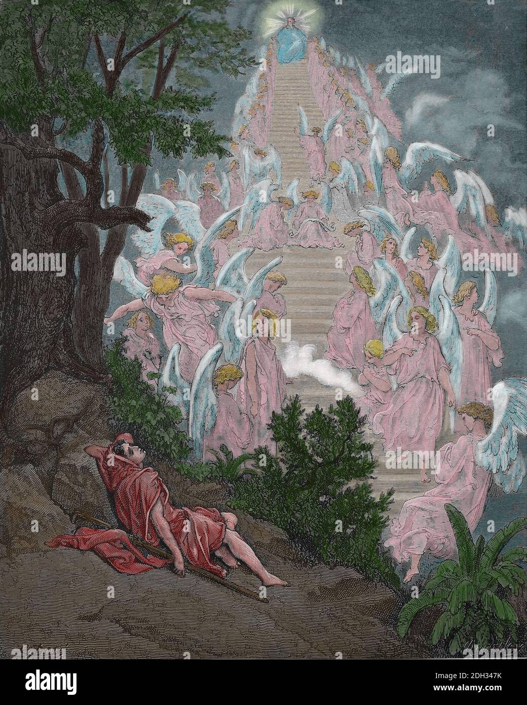 Scala di giacobbe incisione immagini e fotografie stock ad alta ...